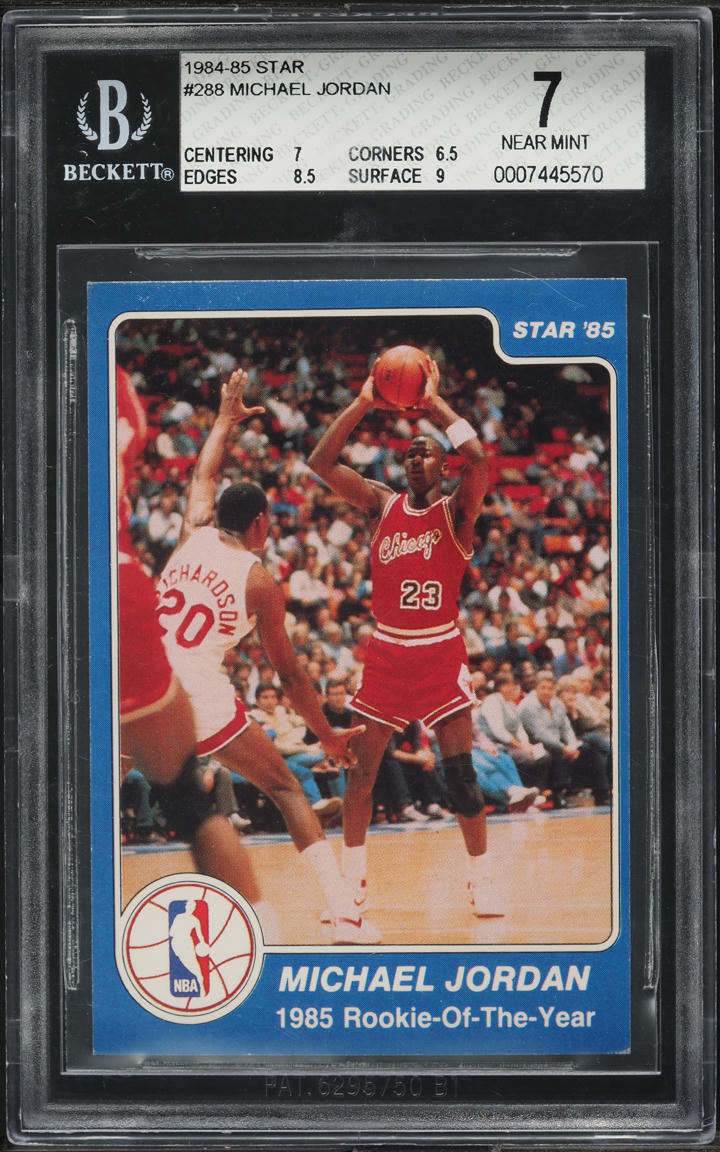 1984-85 Star Basketball Michael Jordan ROOKIE #288 BGS 7 NRMT on ...