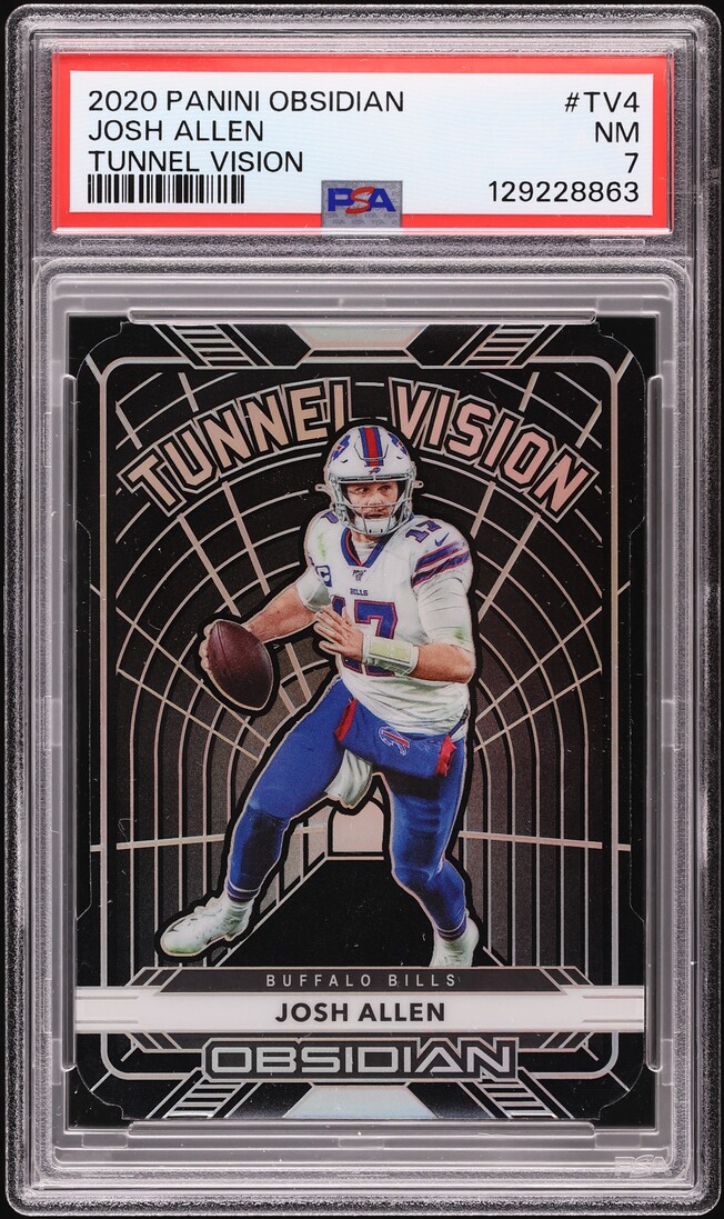 2020 Panini Obsidian Tunnel Vision Josh Allen /35 #TV4 PSA 7 NRMT on ...