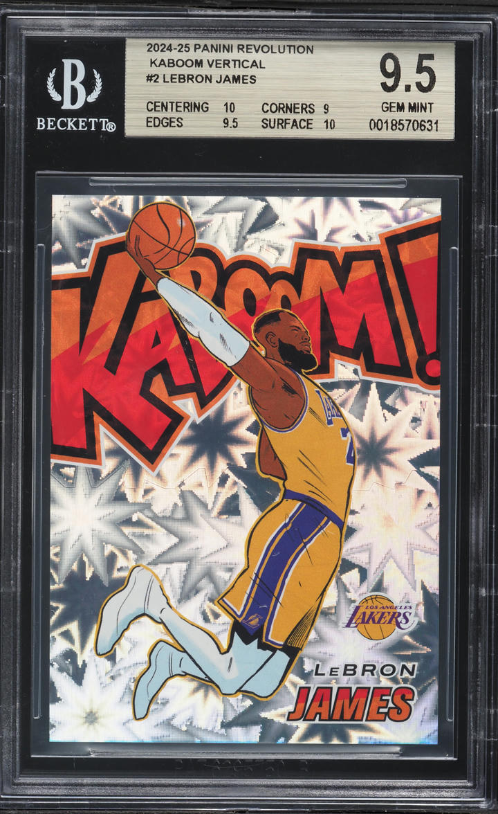 2024 Panini Revolution Kaboom Vertical Lebron James #2 BGS 9.5 GEM MINT ...