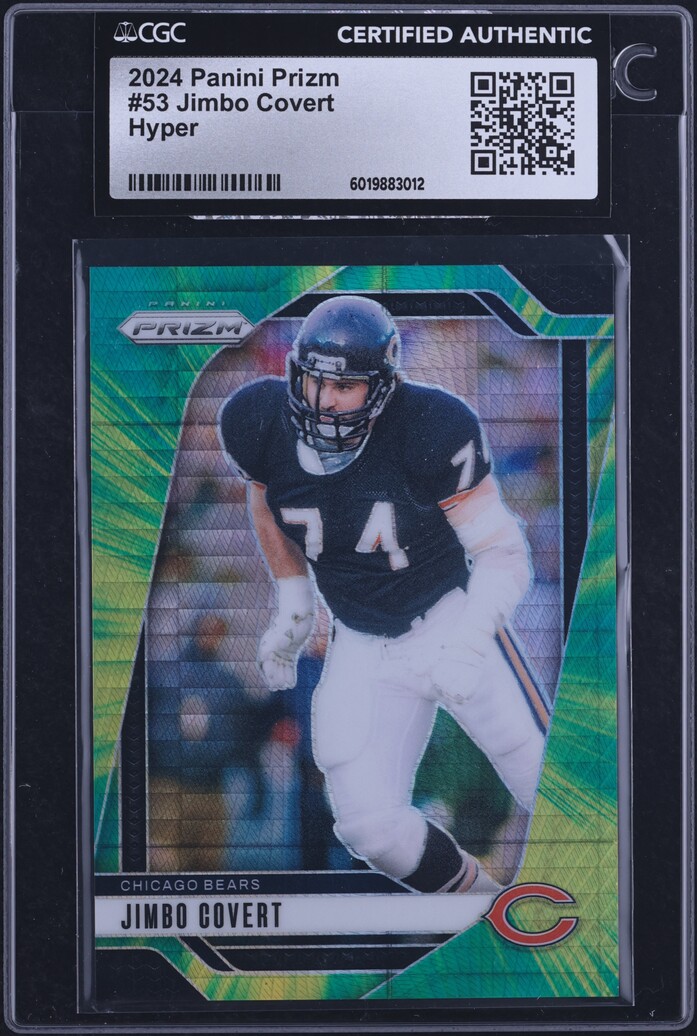 2024 Panini Prizm Hyper Jimbo Covert /180 #53 CGC AUTH on Fanatics Collect