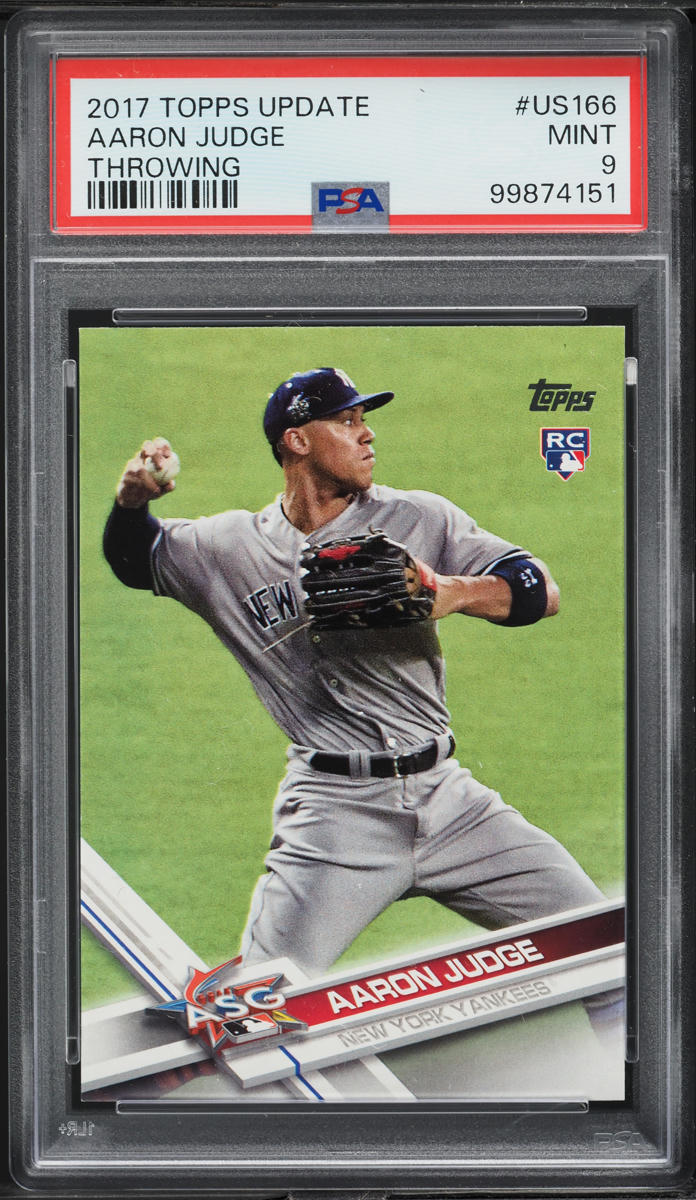 2017 Topps Update Aaron Judge ROOKIE #US166 PSA 9 MINT on Fanatics Collect