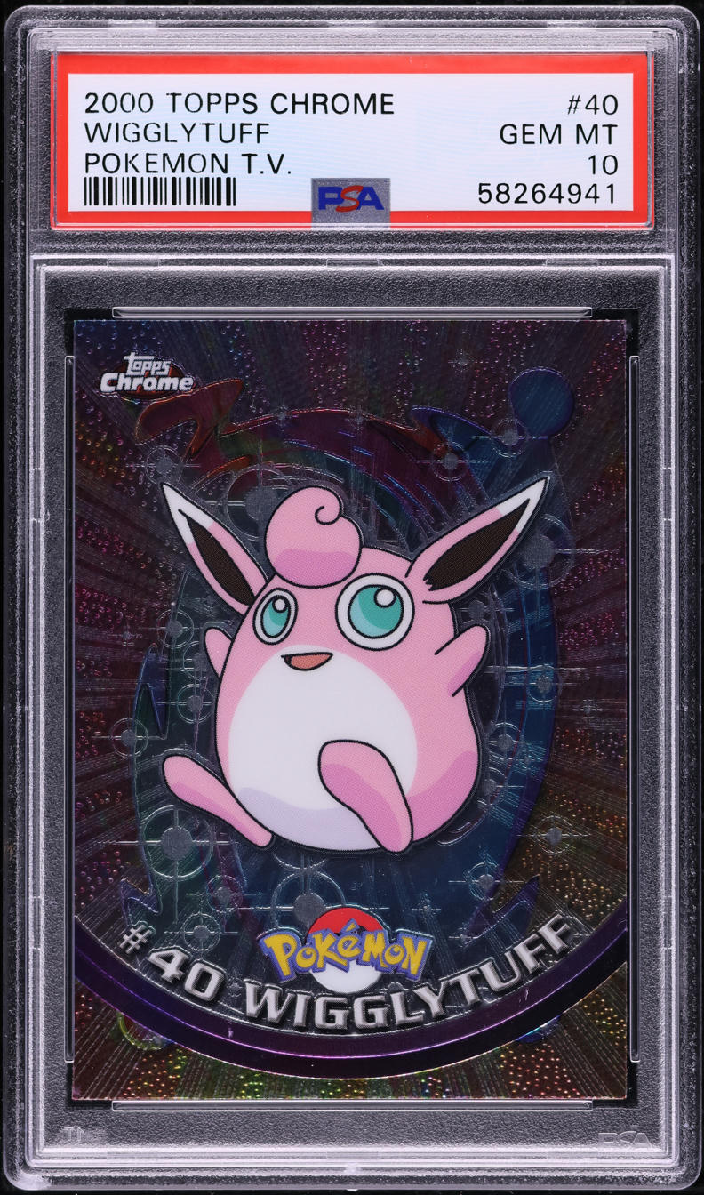 2000 Topps Chrome Pokemon Series 1 Wigglytuff #40 PSA 10 GEM MINT on Fanatics Collect