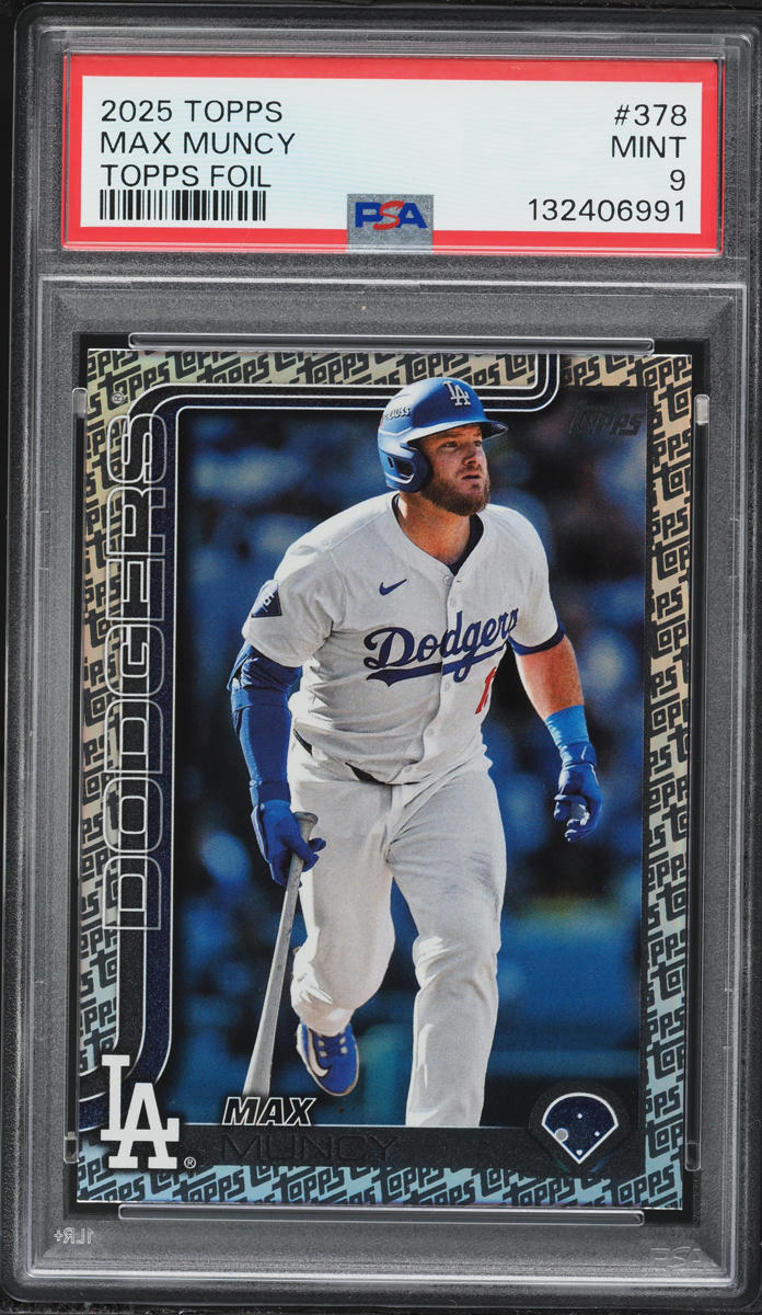 2025 Topps Foil Max Muncy #378 PSA 9 MINT on Fanatics Collect