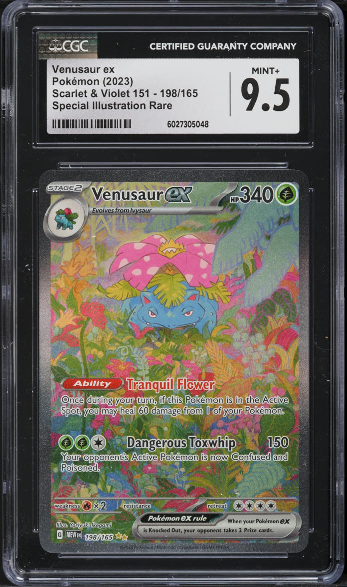 2025 Pokemon Scarlet & Violet 151 SIR Venusaur ex #198 CGC 9.5 MINT+ on ...