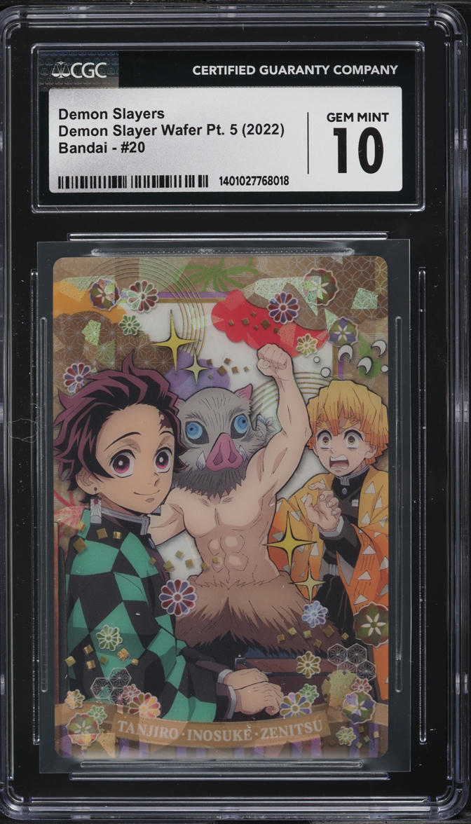 2022 Demon Slayer Wafers Japanese Part 5 Demon Slayers #20 CGC 10 GEM ...
