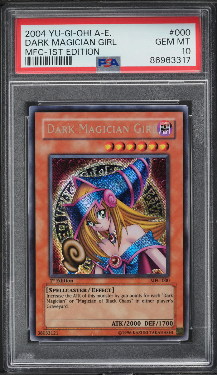 2004 Yu-Gi-Oh! Asian-English MFC 1st Ed Dark Magician Girl #MFC-000 PSA 10 GEM on Fanatics Collect