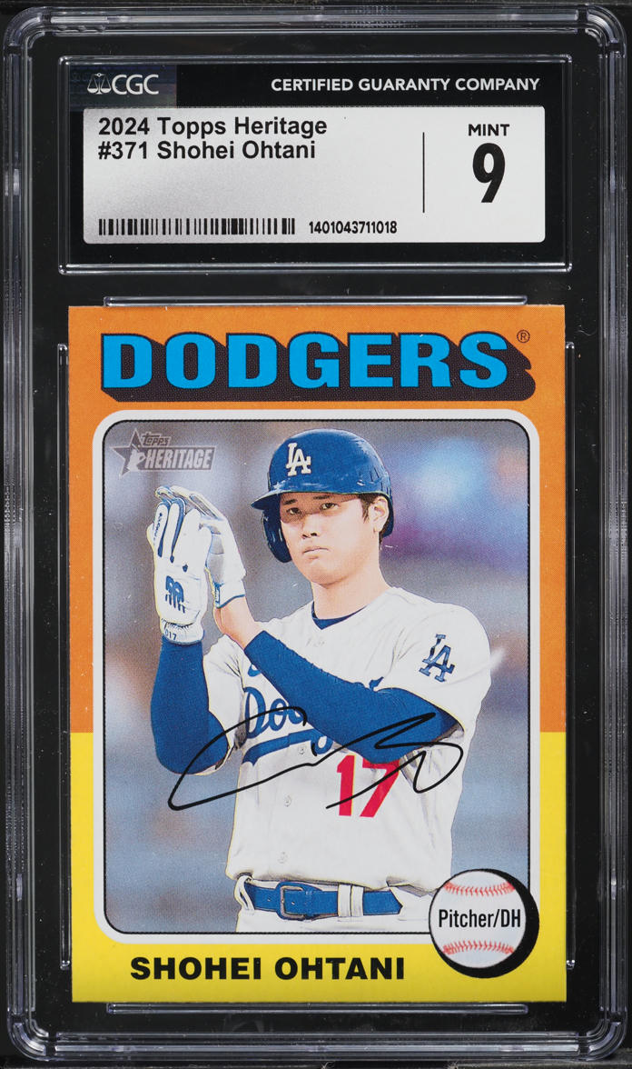 2024 Topps Heritage Shohei Ohtani #371 CGC 9 MINT on Fanatics Collect