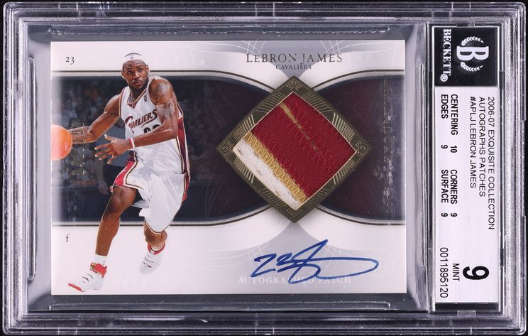 2006 Exquisite Collection Patches LeBron James PATCH AUTO /100 #AP-LJ ...