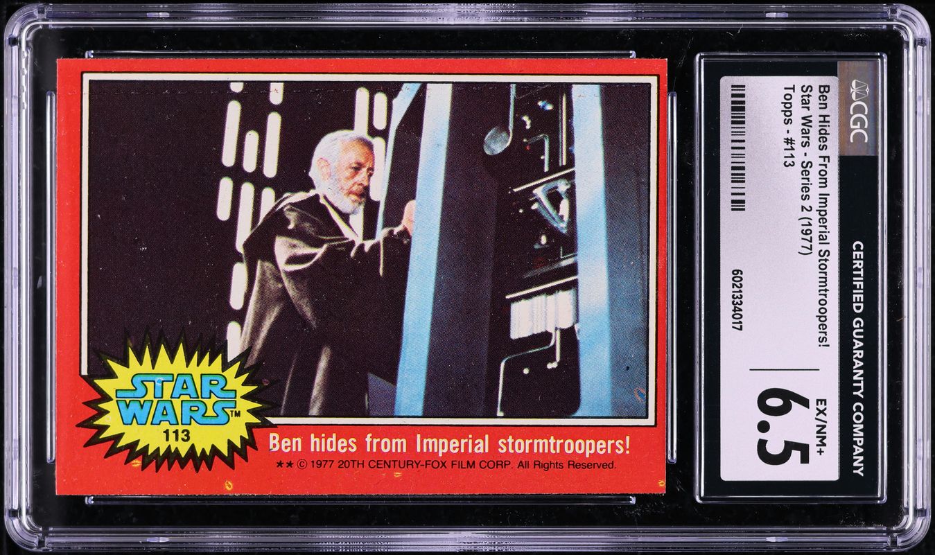 1977 Topps Star Wars Series 2 Ben Hides From Imperial Stormtroopers ...