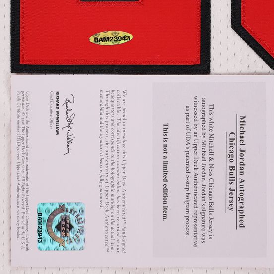 Michael Jordan Signed Autographed Mitchell & Ness Jersey - Upper Deck ...