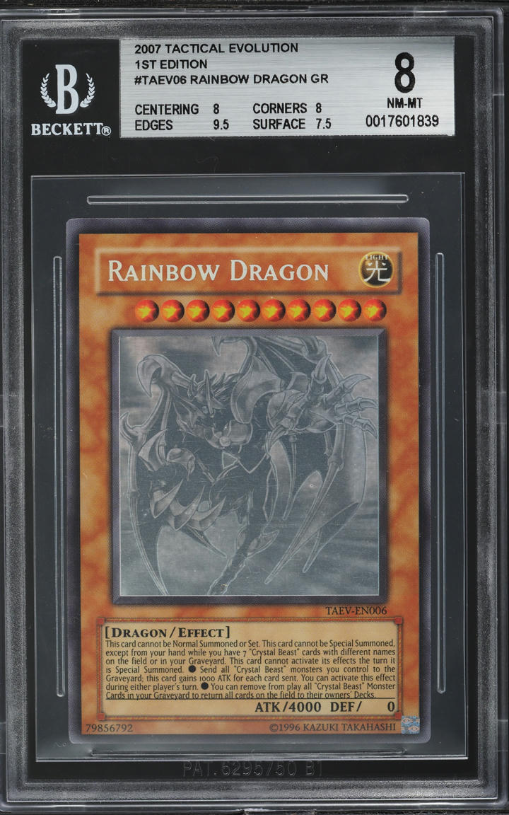 2007 Yu-Gi-Oh! TAEV E-Hero Chaos Neos Rainbow Dragon #TAEV-EN006 BGS 8 ...