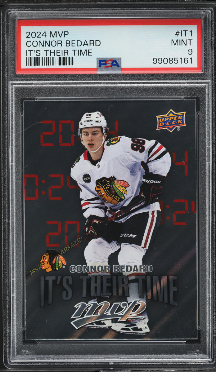 2024 Upper Deck MVP It's Their Time Connor Bedard #IT-1 PSA 9 MINT on ...