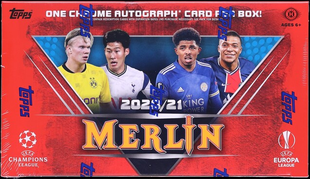 2020 Topps Merlin Chrome UEFA Champions League Soccer Sealed Hobby Box ...