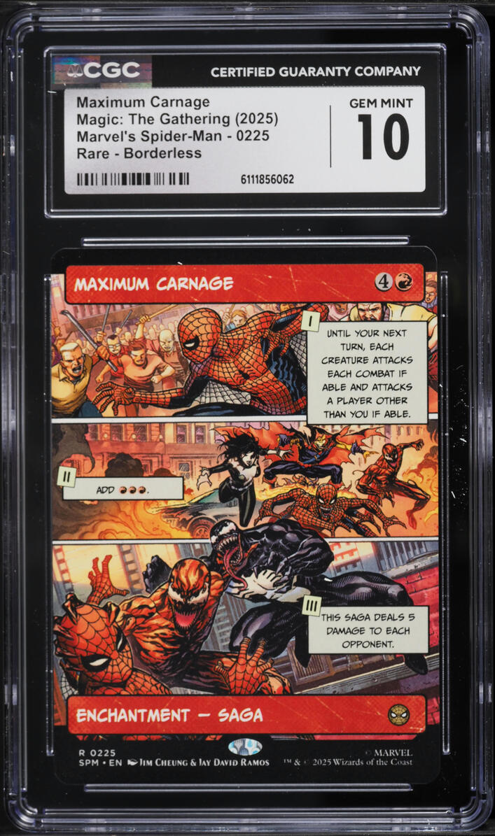 2025 Magic The Gathering Marvel's Spider-Man Borderless Maximum Carnage ...