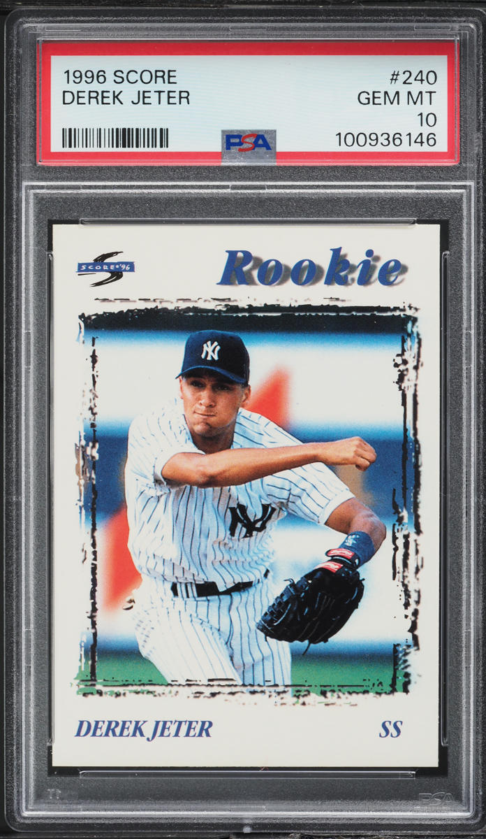 1996 Score Derek Jeter ROOKIE #240 PSA 10 GEM MINT on Fanatics Collect