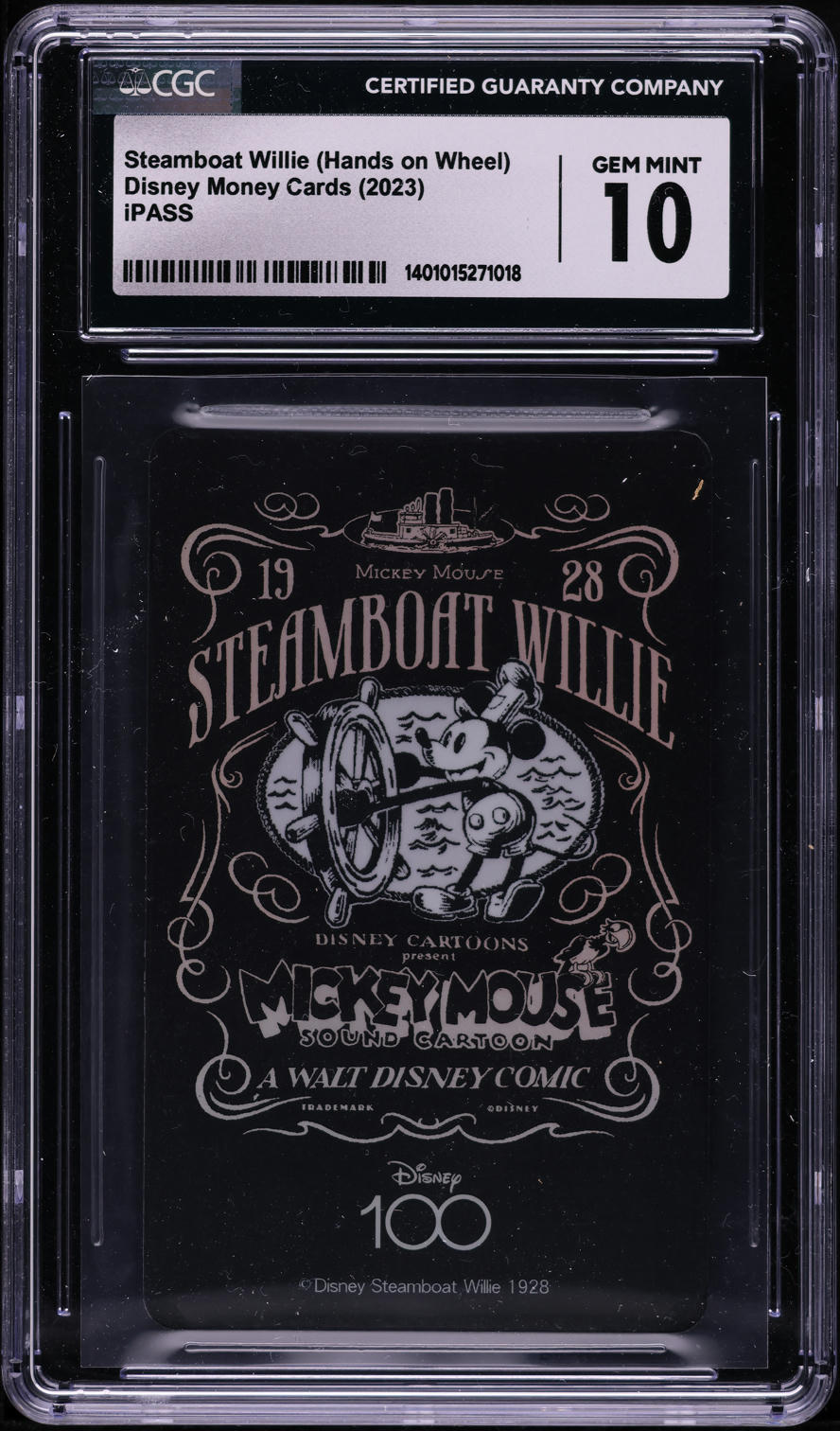 2023 Disney Money Cards Steamboat Willie CGC 10 GEM MINT on Fanatics ...