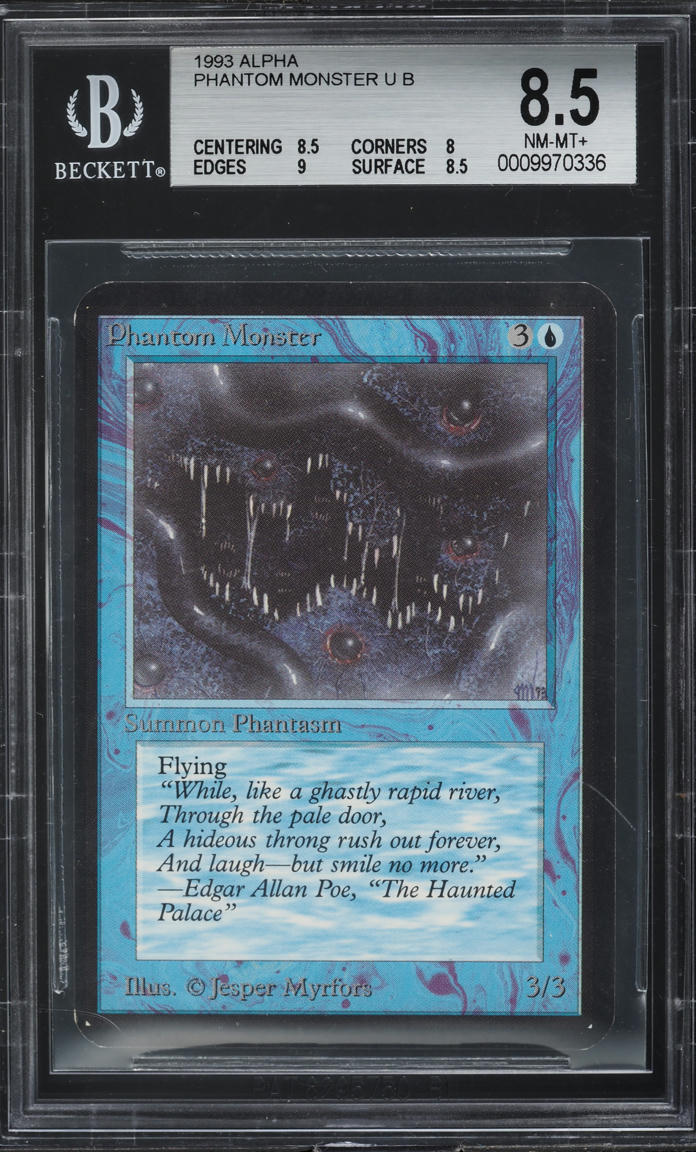 1993 Magic The Gathering MTG Alpha Phantom Monster BGS 8.5 NM-MT+ on ...