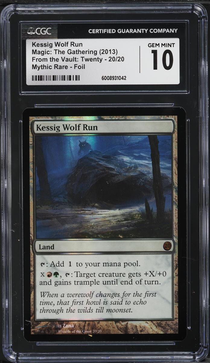 2013 Magic The Gathering MTG From The Vault Twenty Foil Kessig Wolf Run CGC 10 on Fanatics Collect
