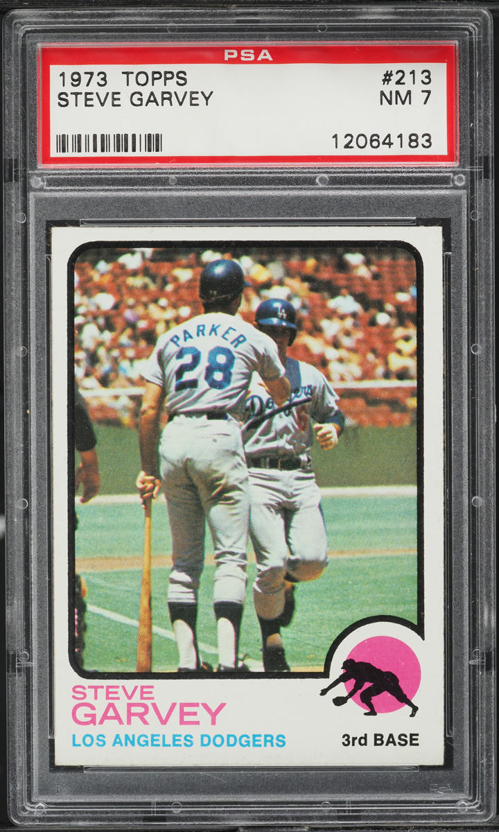 1973 Topps Steve Garvey #213 PSA 7 NRMT on Fanatics Collect