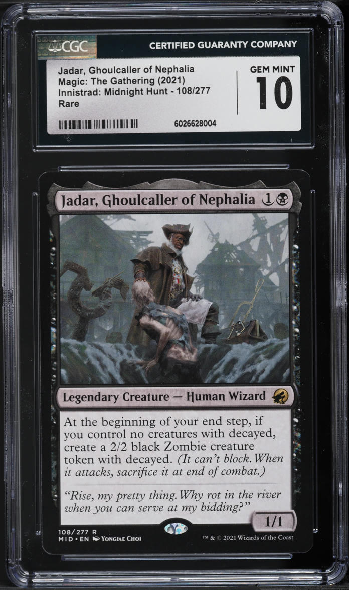 2021 MTG Innistrad Midnight Hunt Jadar Ghoulcaller Of Nephalia #108 CGC ...