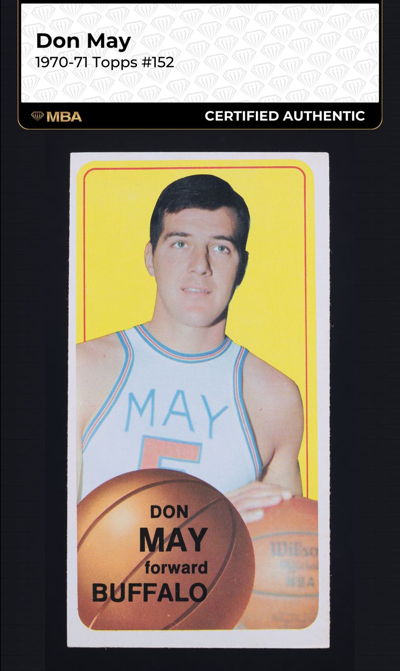 1970 Topps Don May #152 MBA AUTH on Fanatics Collect
