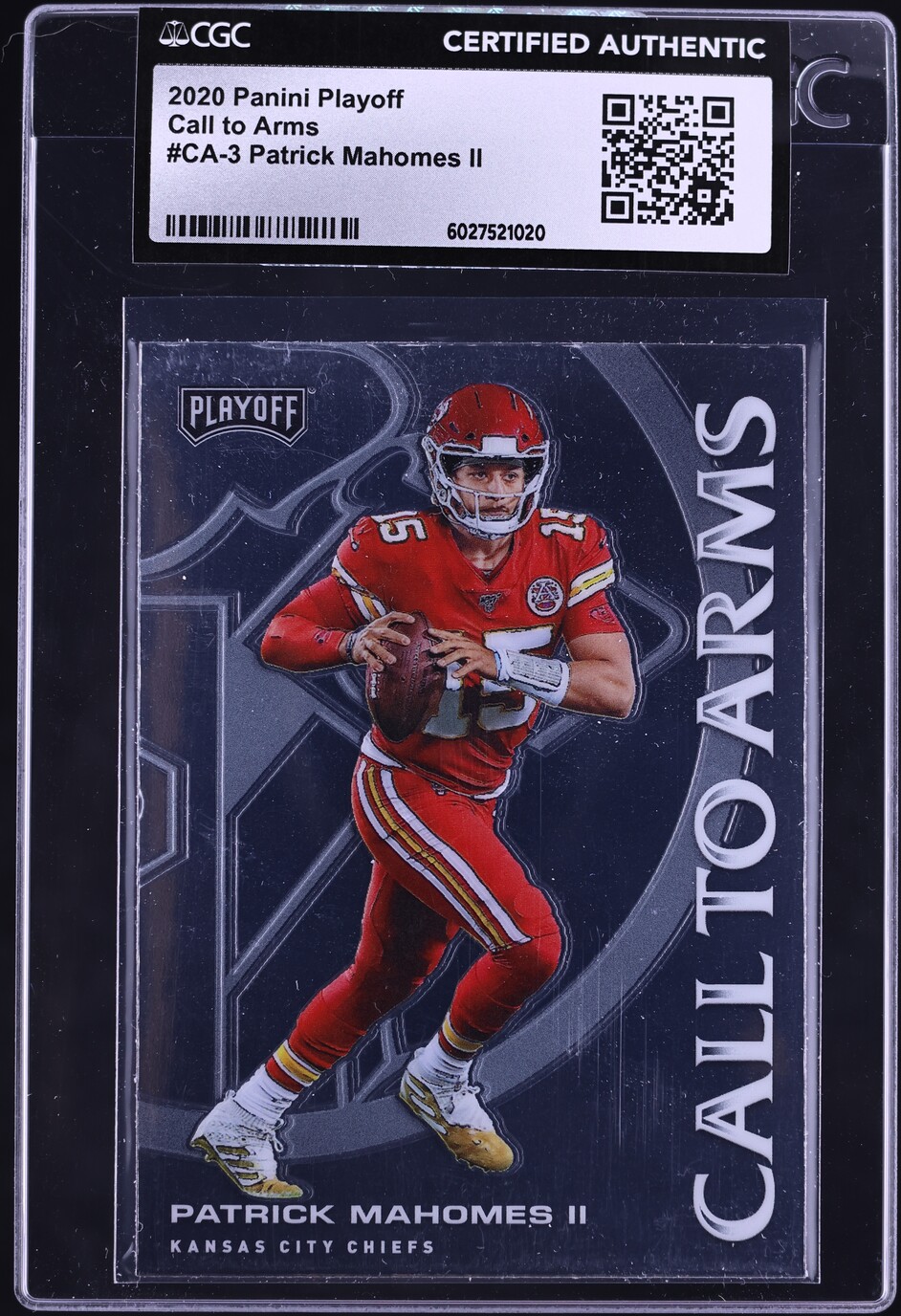 2020 Playoff Call To Arms Patrick Mahomes II #CA-3 CGC AUTH on Fanatics ...
