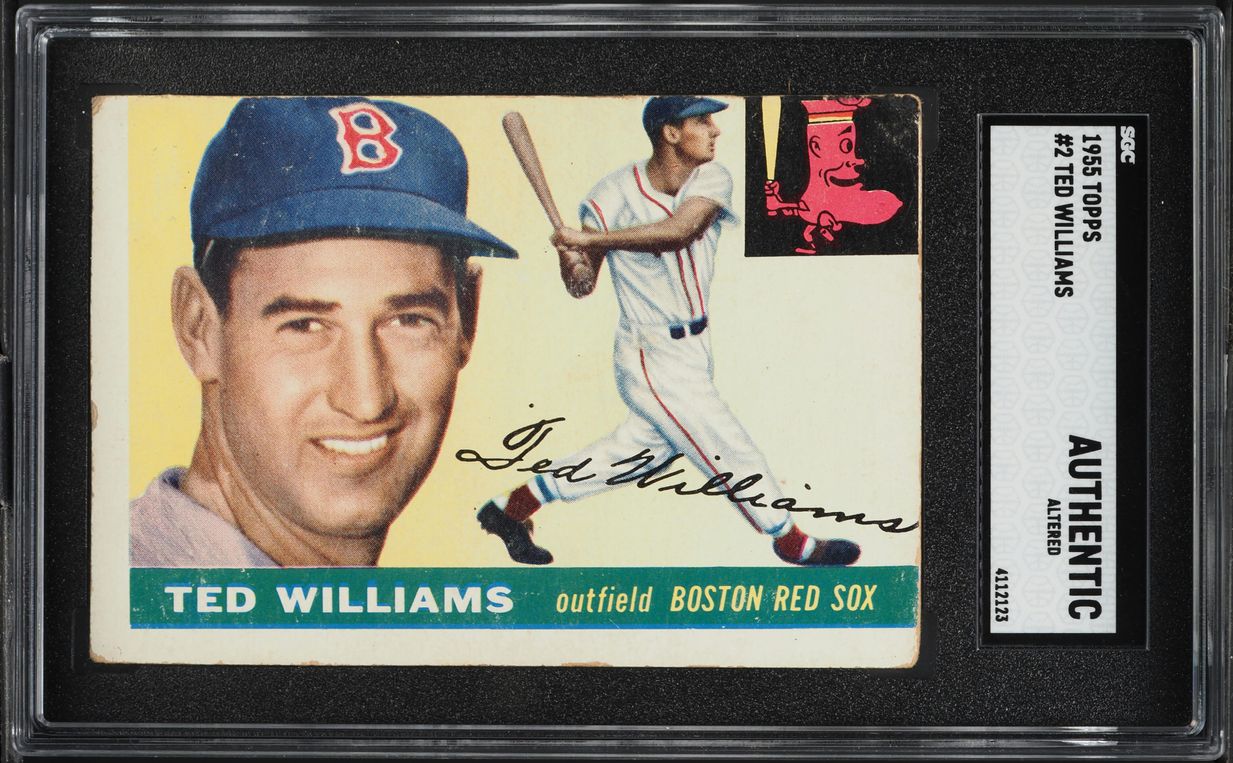 1955 Topps Ted Williams #2 SGC AUTH on Fanatics Collect