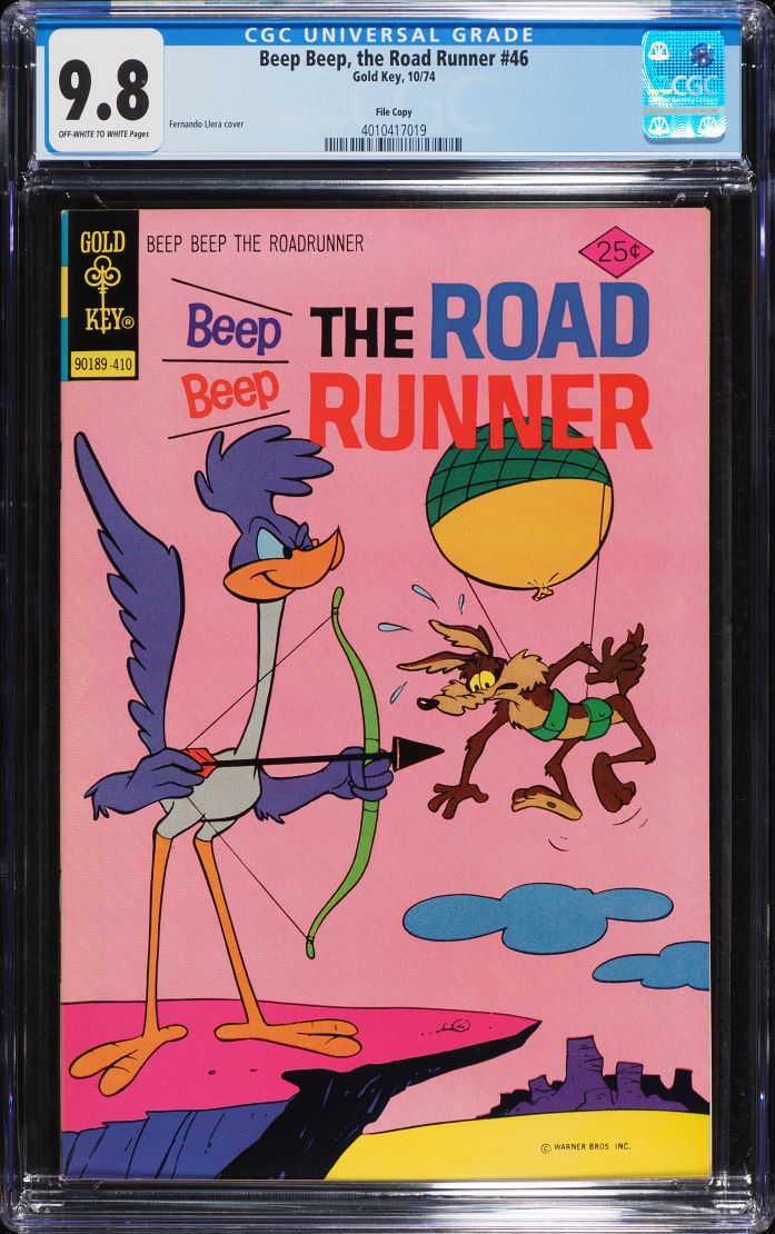 Beep Beep, The Road Runner #46 (Gold Key, 1974) CGC 9.8 Off-White To White Pages on Fanatics Collect