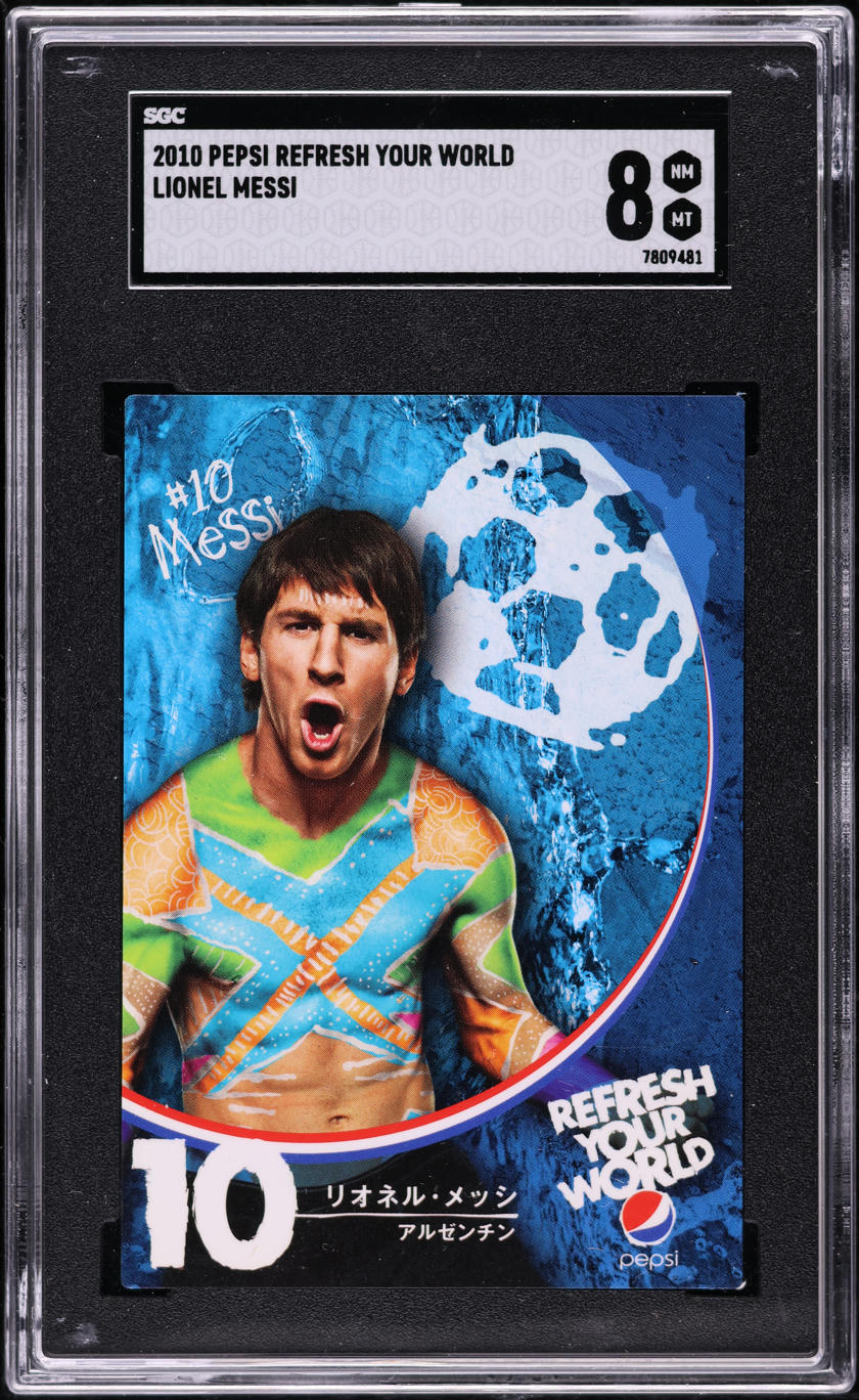 2010 Pepsi Refresh Your World Lionel Messi SGC 8 NM-MT on Fanatics Collect