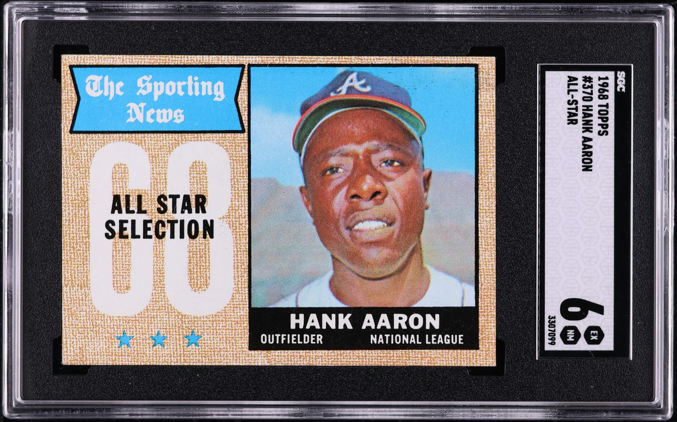 1968 Topps Hank Aaron ALL-STAR #370 SGC 6 EXMT on Fanatics Collect