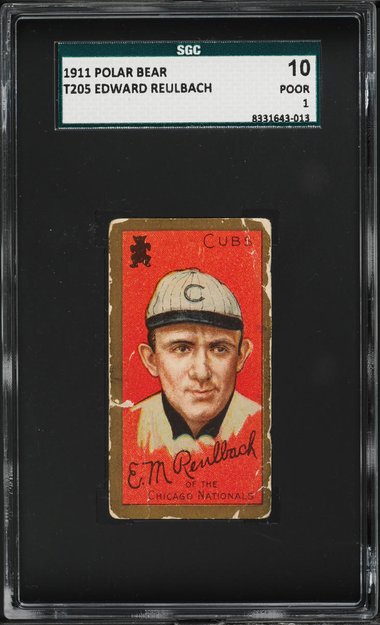 1911 T205 Gold Border Edward Reulbach SGC 1 PR on Fanatics Collect