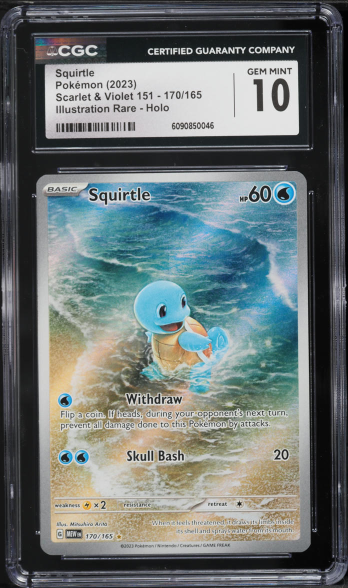 2023 Pokemon Scarlet & Violet 151 IR Squirtle #170 CGC 10 GEM MINT on ...