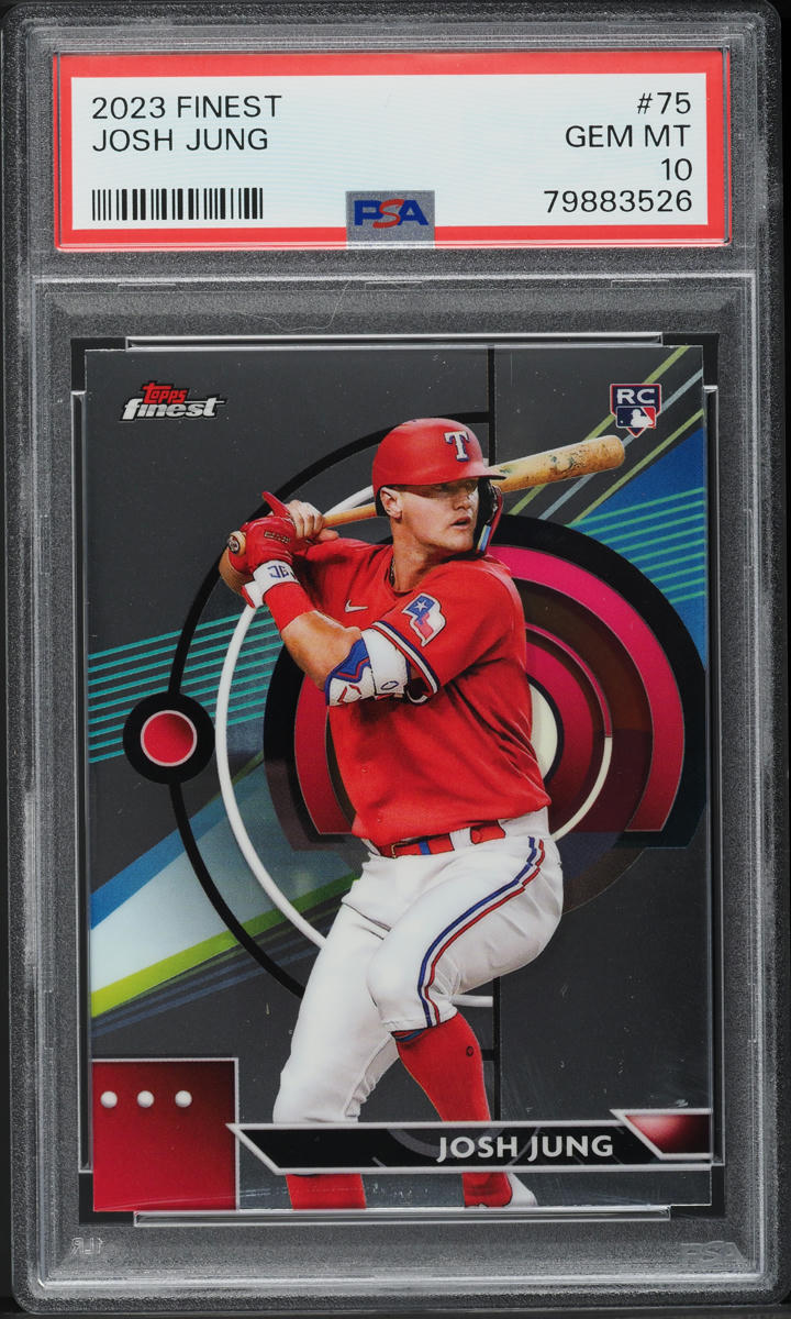 2023 Finest Josh Jung ROOKIE #75 PSA 10 GEM MINT on Fanatics Collect