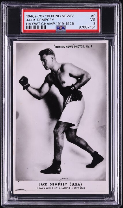 1940-70 Boxing News Photos Heavyweight Champion Jack Dempsey #9 PSA 3 ...