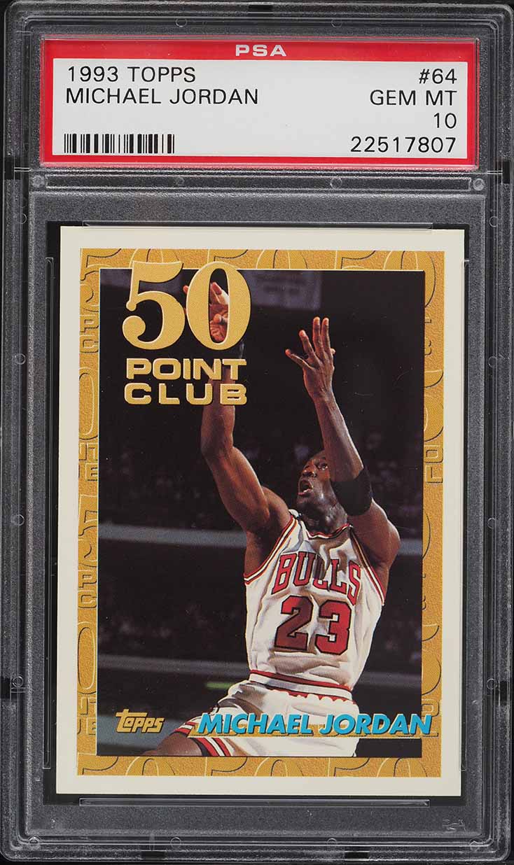 1993 Topps Basketball Michael Jordan #64 PSA 10 GEM MINT on Fanatics ...