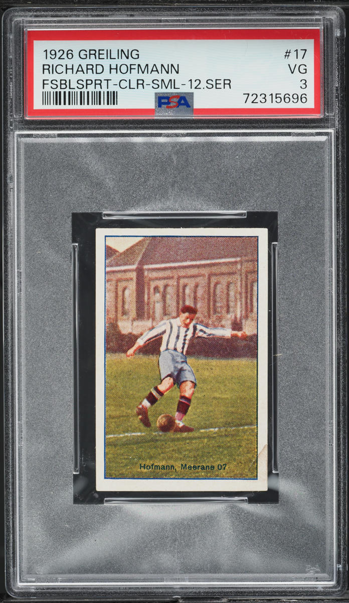 1926 Greiling Serie Fussballsport Richard Hofmann #17 PSA 3 VG on ...