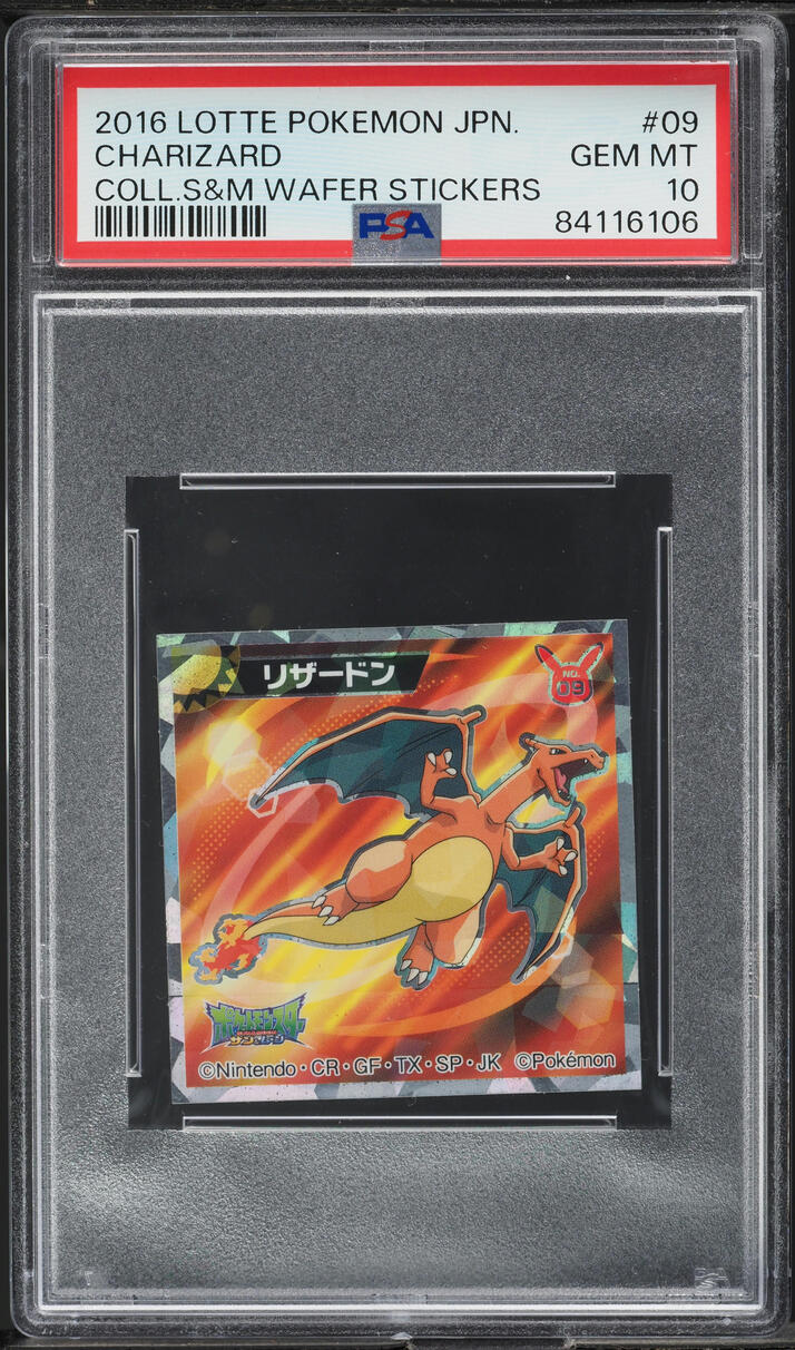 2016 Pokemon Japanese Lotte SM Collector's Wafer Stickers Charizard #9 ...