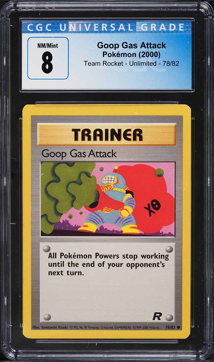 2000 Pokemon Team Rocket Goop Gas Attack #78 CGC 8 NM-MT on Fanatics ...