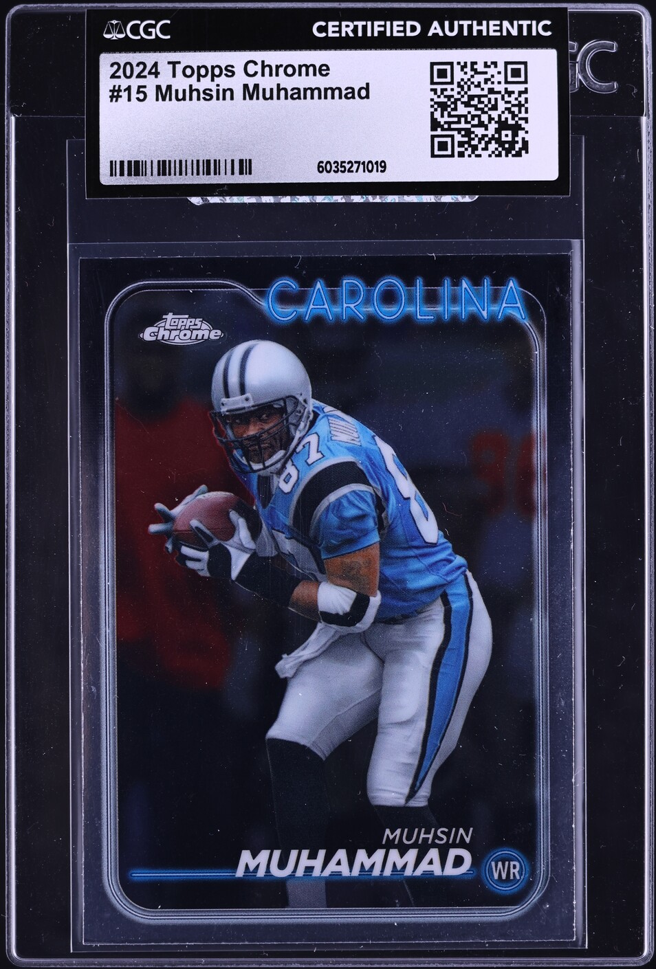 2024 Topps Chrome Football Muhsin Muhammad #15 CGC AUTH on Fanatics Collect