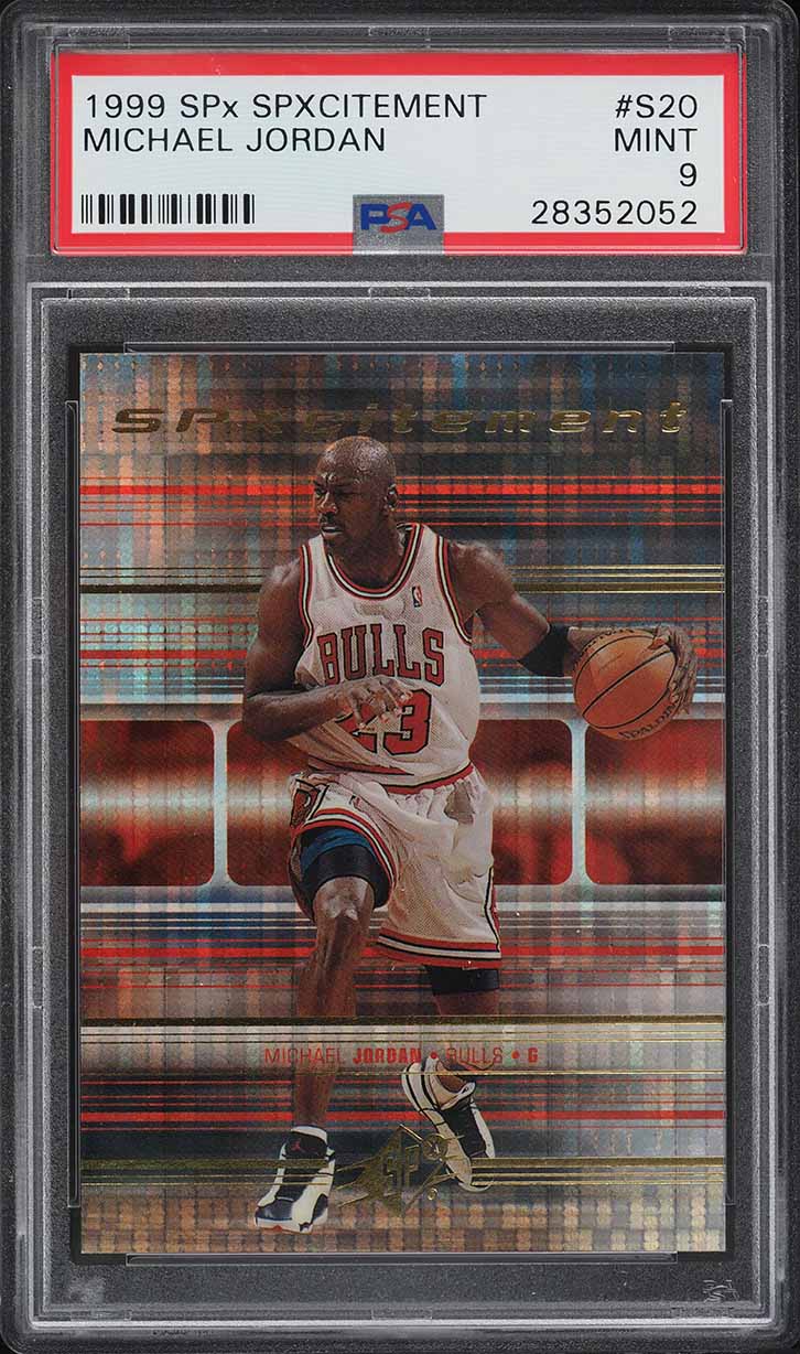 1999 SPx SPxcitement Michael Jordan #S20 PSA 9 MINT on Fanatics Collect