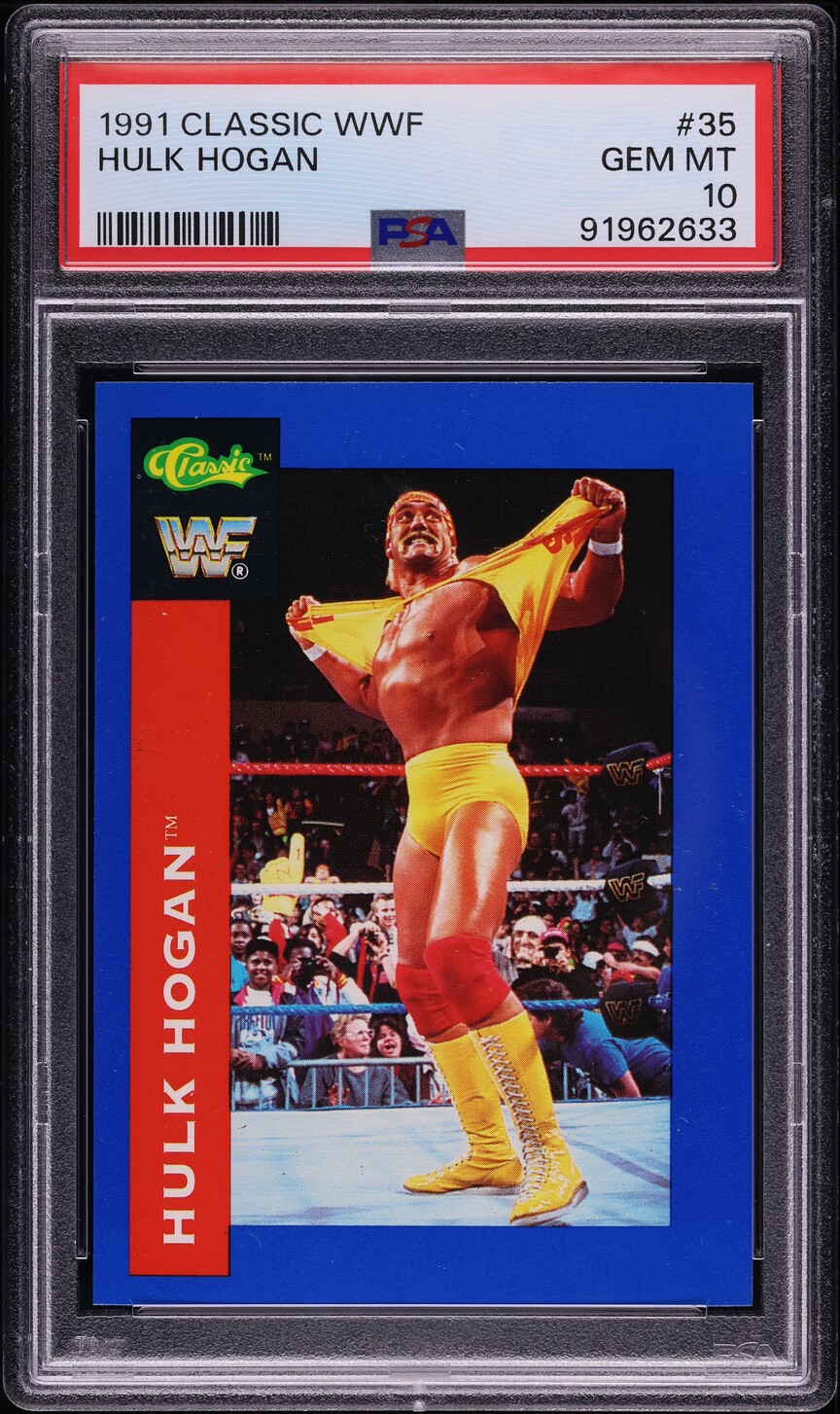 1991 Classic WWF Wrestling Hulk Hogan #35 PSA 10 GEM MINT on Fanatics Collect