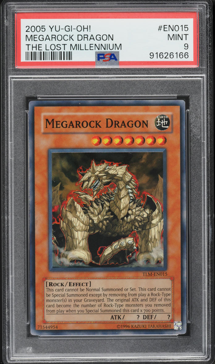 2005 Yu-Gi-Oh! The Lost Millennium Megarock Dragon #TLM-EN015 PSA 9 ...