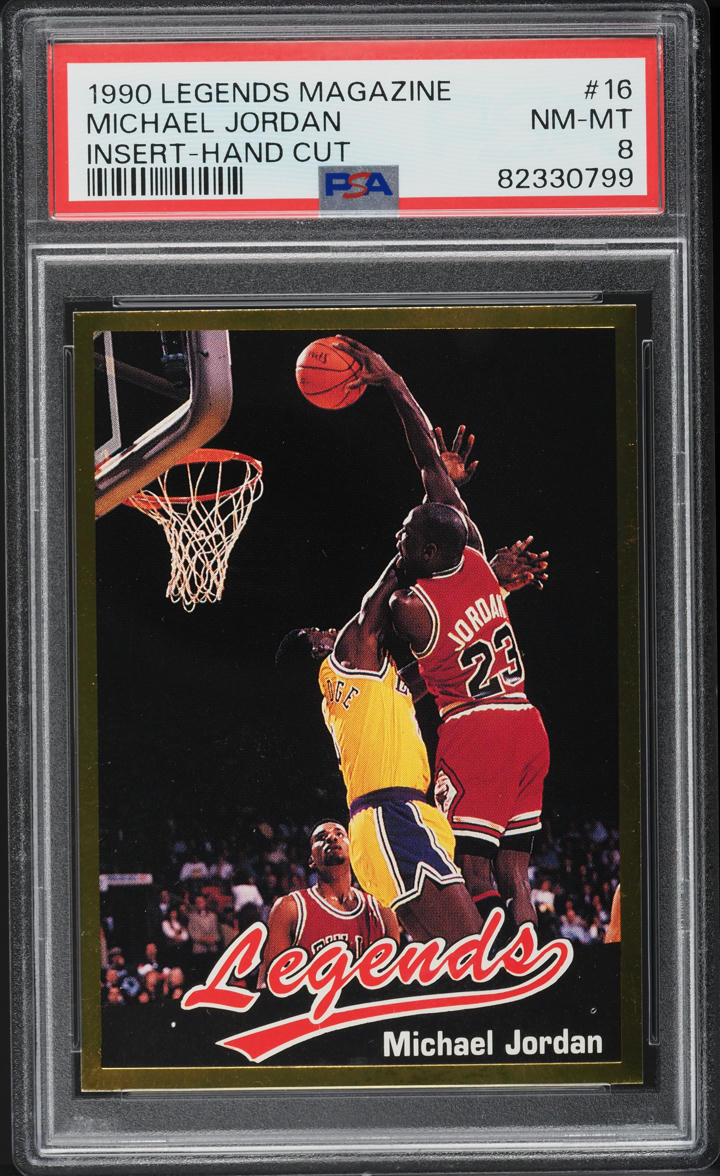 1990 Legends Magazine Insert Michael Jordan #16 PSA 8 NM-MT on Fanatics ...