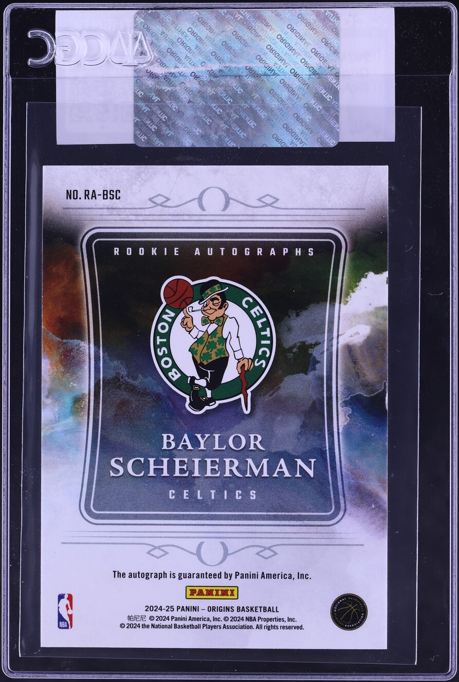 2024-25 Panini Obsidian Origins Baylor Scheierman ROOKIE AUTO #RA-BSC ...