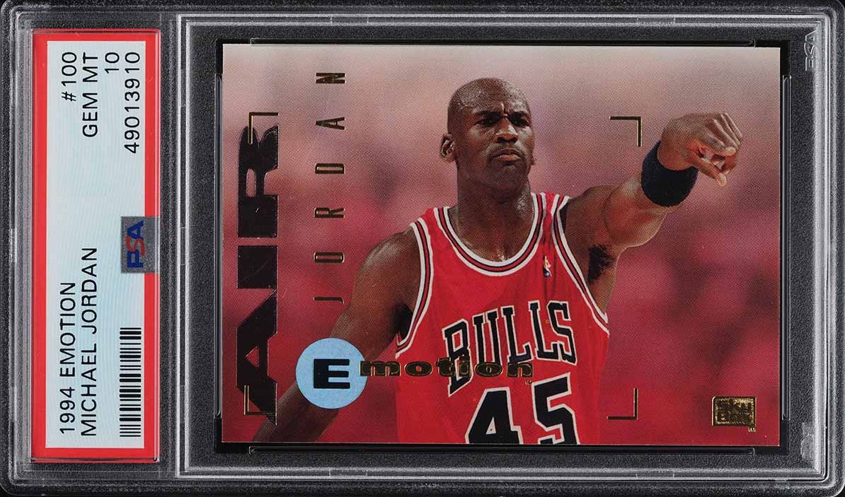 1994 Skybox E-Motion Michael Jordan #100 PSA 10 GEM MINT on Fanatics ...