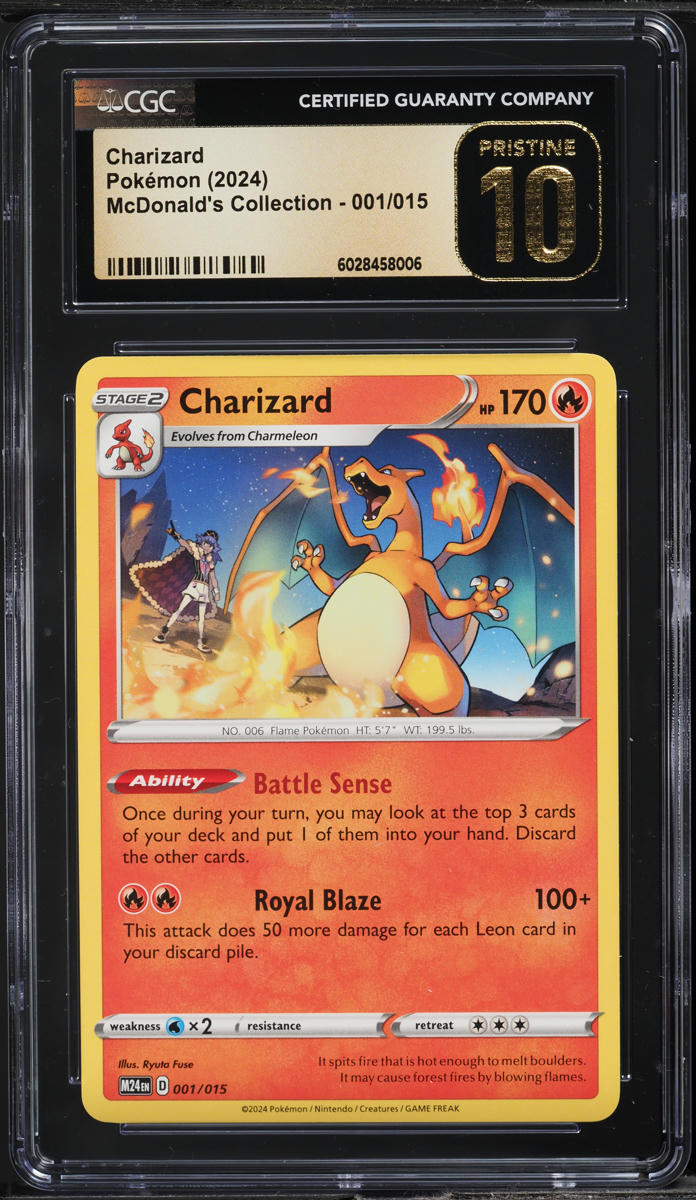 2024 Pokemon Scarlet & Violet McDonald's Collection Charizard #1 CGC 10 ...