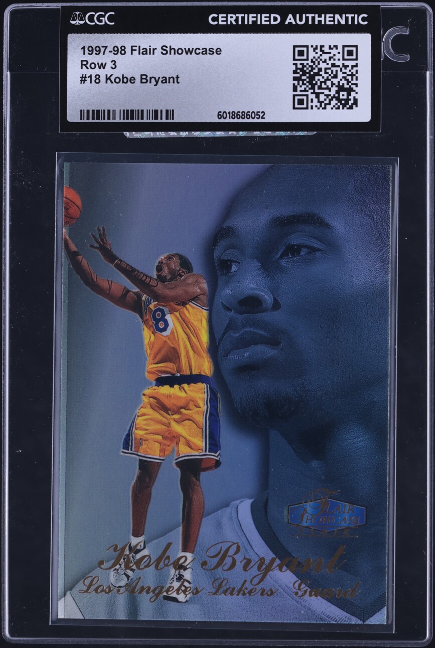 1997 Flair Showcase Row 3 Kobe Bryant #18 CGC AUTH on Fanatics Collect