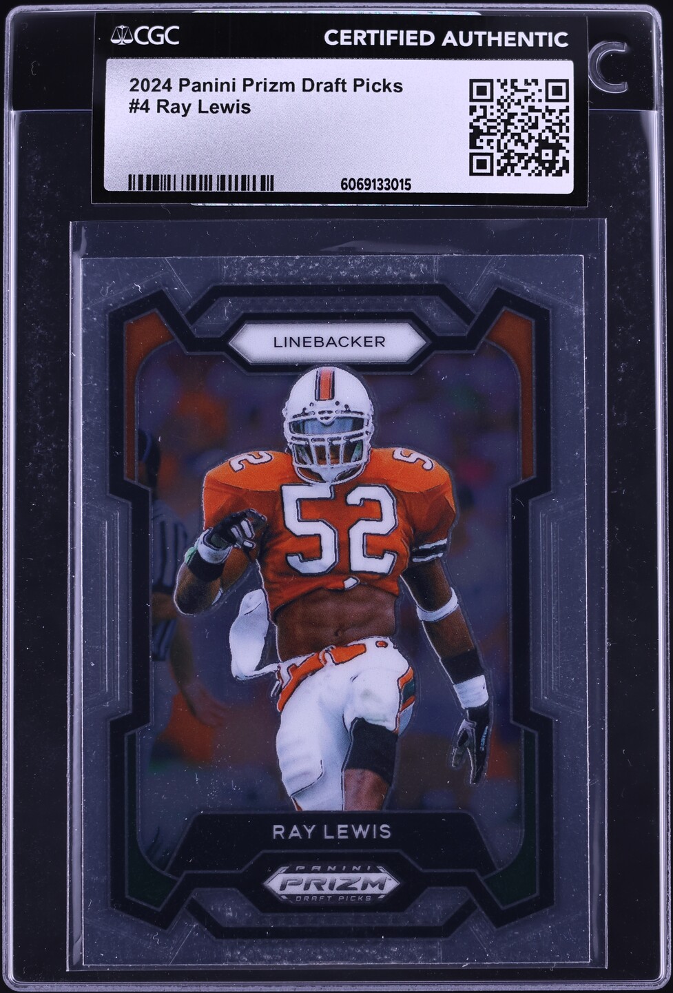 2024 Panini Prizm Draft Picks Ray Lewis #4 CGC AUTH on Fanatics Collect