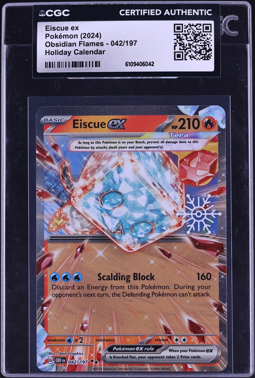 2024 Pokemon Scarlet & Violet Obsidian Flames Holiday Calendar Eiscue ...