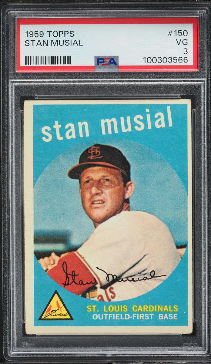 1959 Topps Stan Musial #150 PSA 3 VG on Fanatics Collect